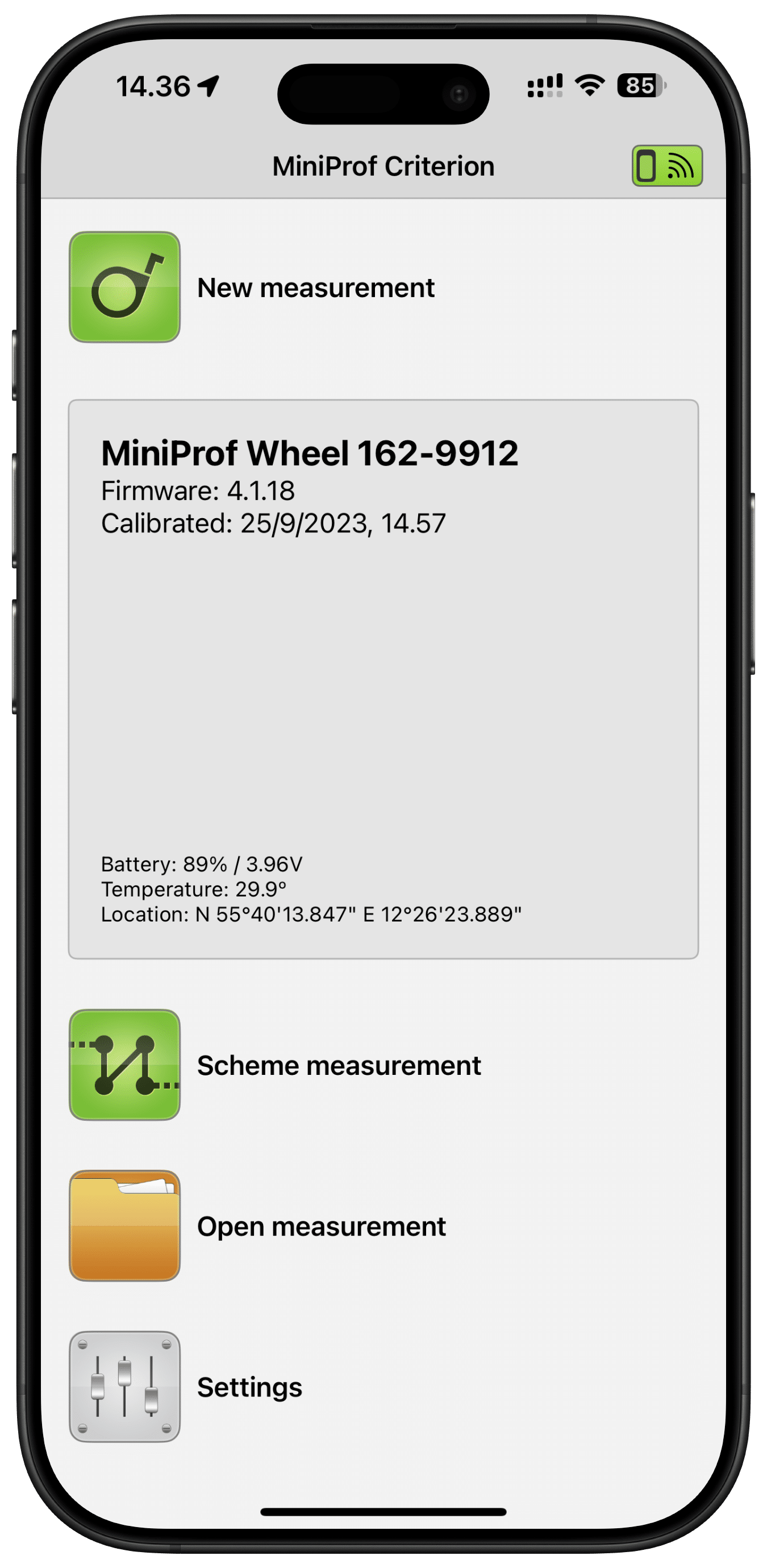 MiniProf Criterion - Greenwood Engineering